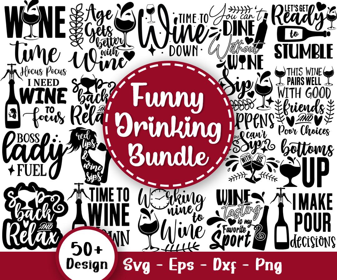 Funny Drinking Svg Bundle, Alcohol Svg, Alcohol Quotes Svg, Coaster Svg ...