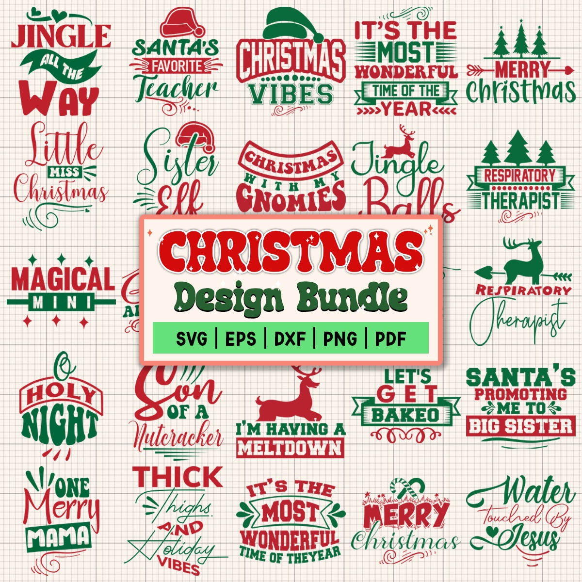 Christmas Svg Bundle Christmas Svg Cut File Christmas Svg - Etsy