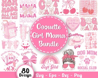 Vintage Coquette Svg Bundle, Coquette Era Svg, Pink Bow Svg, Cherry Svg ...