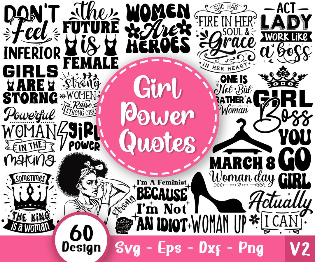 Girl Power Svg Bundle, Girl Leader Svg, Boss Babe Svg, Girl Boss Svg ...