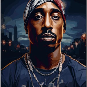 Tupac Shakur Poster, Tupac Shakur Graffiti Wall Art Streetart, Soulful ...