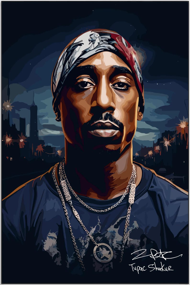 Tupac Shakur Poster, Tupac Shakur Graffiti Wall Art Streetart, Soulful Wall Art Print, 2pac ...