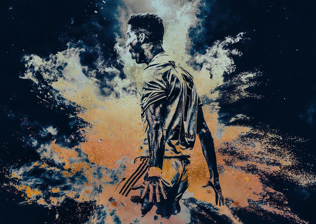 Cristiano Ronaldo Poster, Soccer Print, CR7 Print Decor, Football ...