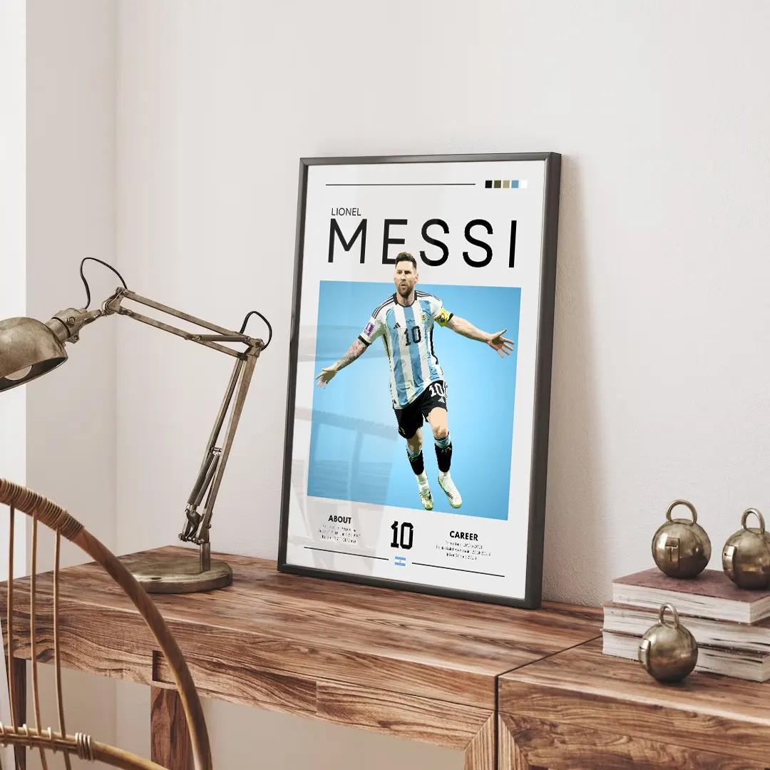 Lionel Messi Poster, Argentina, World Cup, Leo Messi Print, Man Cave ...