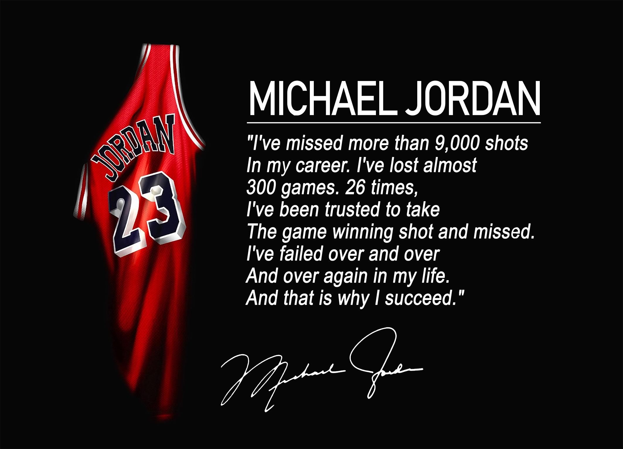 Michael Jordan Poster: Chicago Bulls NBA Art Print With Quote - Etsy
