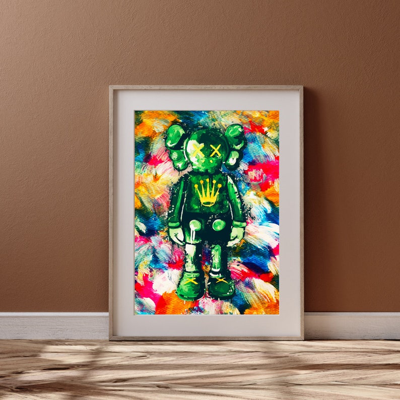 Kaws Rolex Graffiti Art, Urban Street Decor - Etsy
