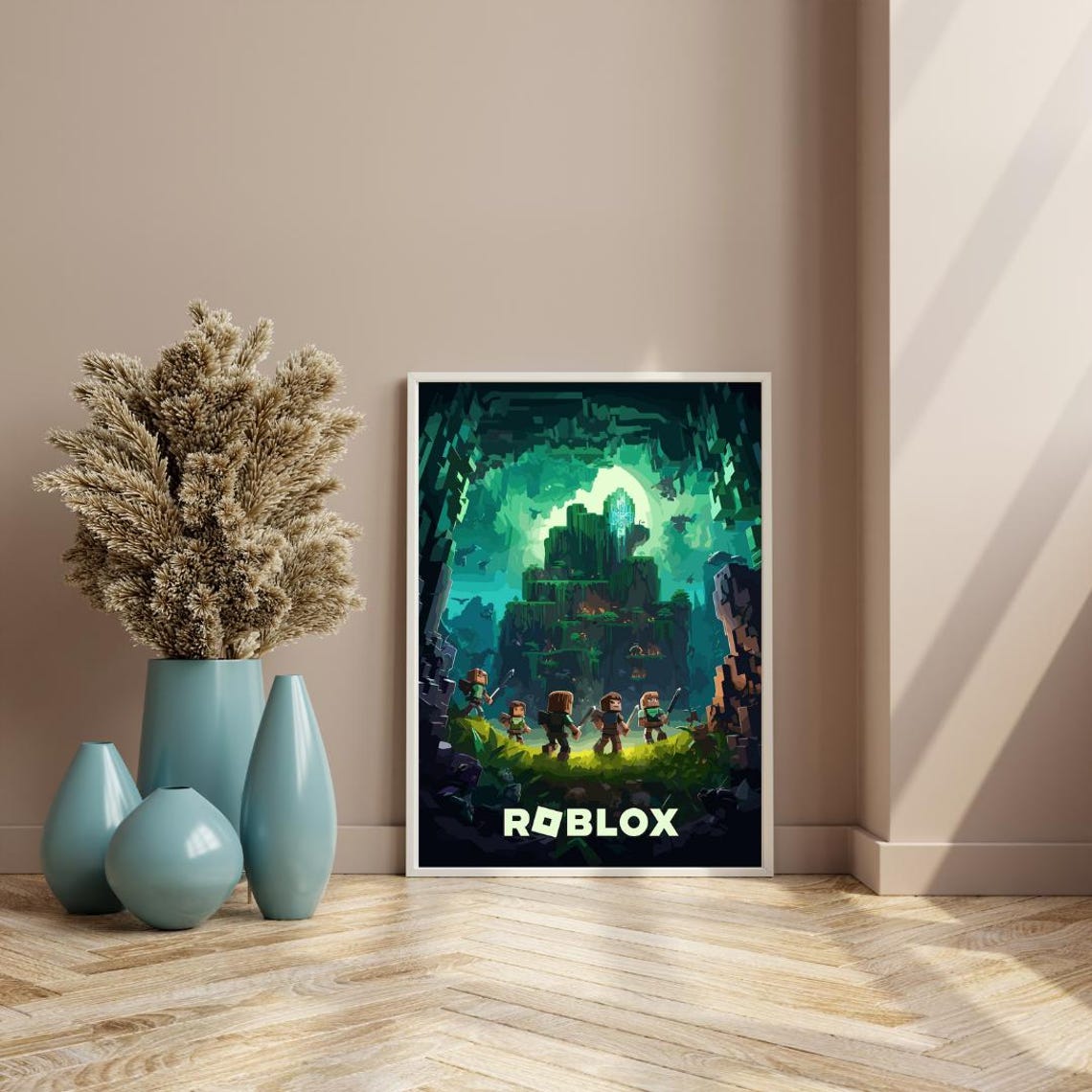 Roblox Poster, Fan Gift, Video Game Poster, Gaming Room Decor, Gamer ...