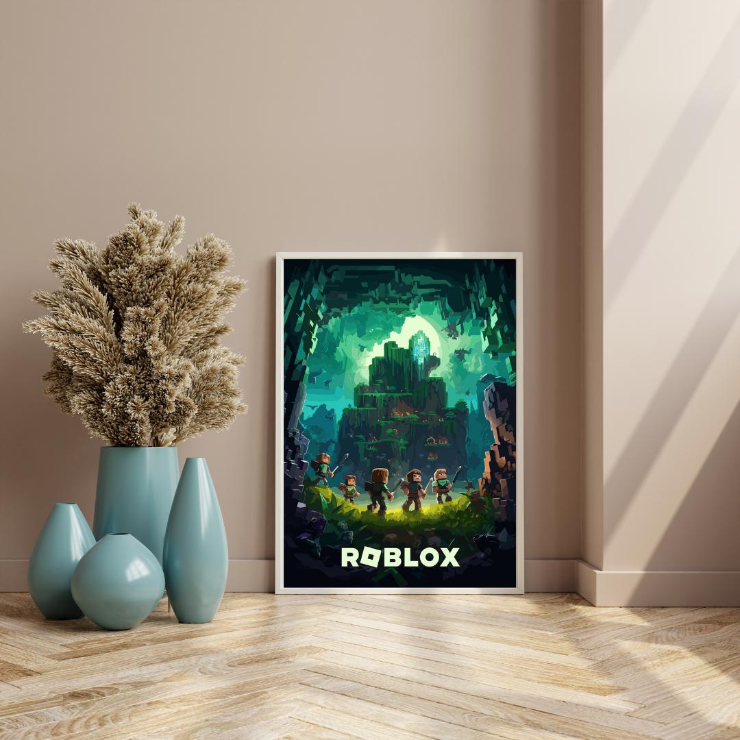 Roblox Poster, Fan Gift, Video Game Poster, Gaming Room Decor, Gamer ...