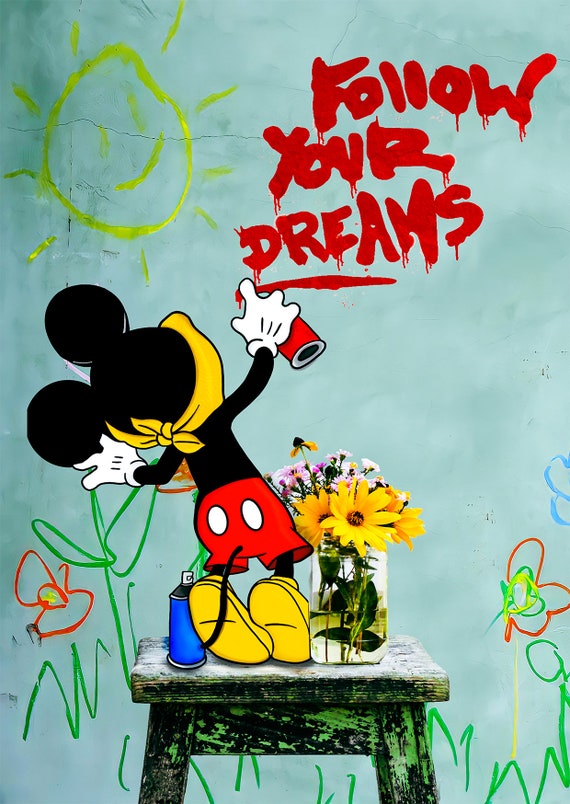 Mickey Mouse Graffiti Word