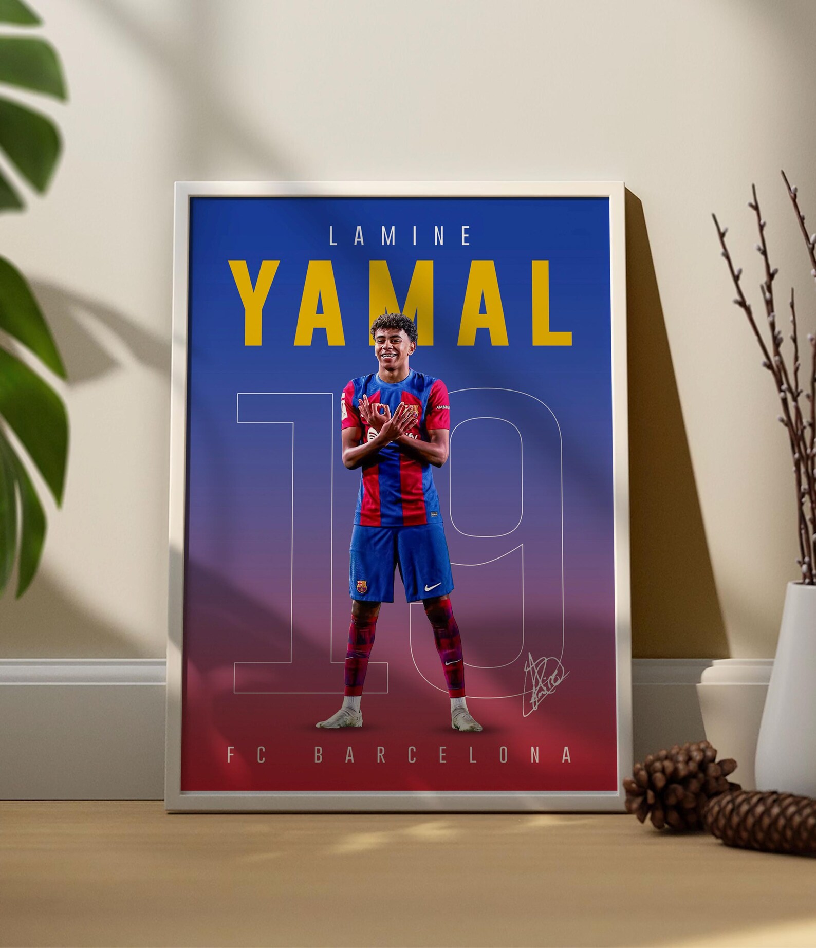 Lamine Yamal Photo SMILE Poster, Lamine Poster, Yamal Gift, Soccer ...