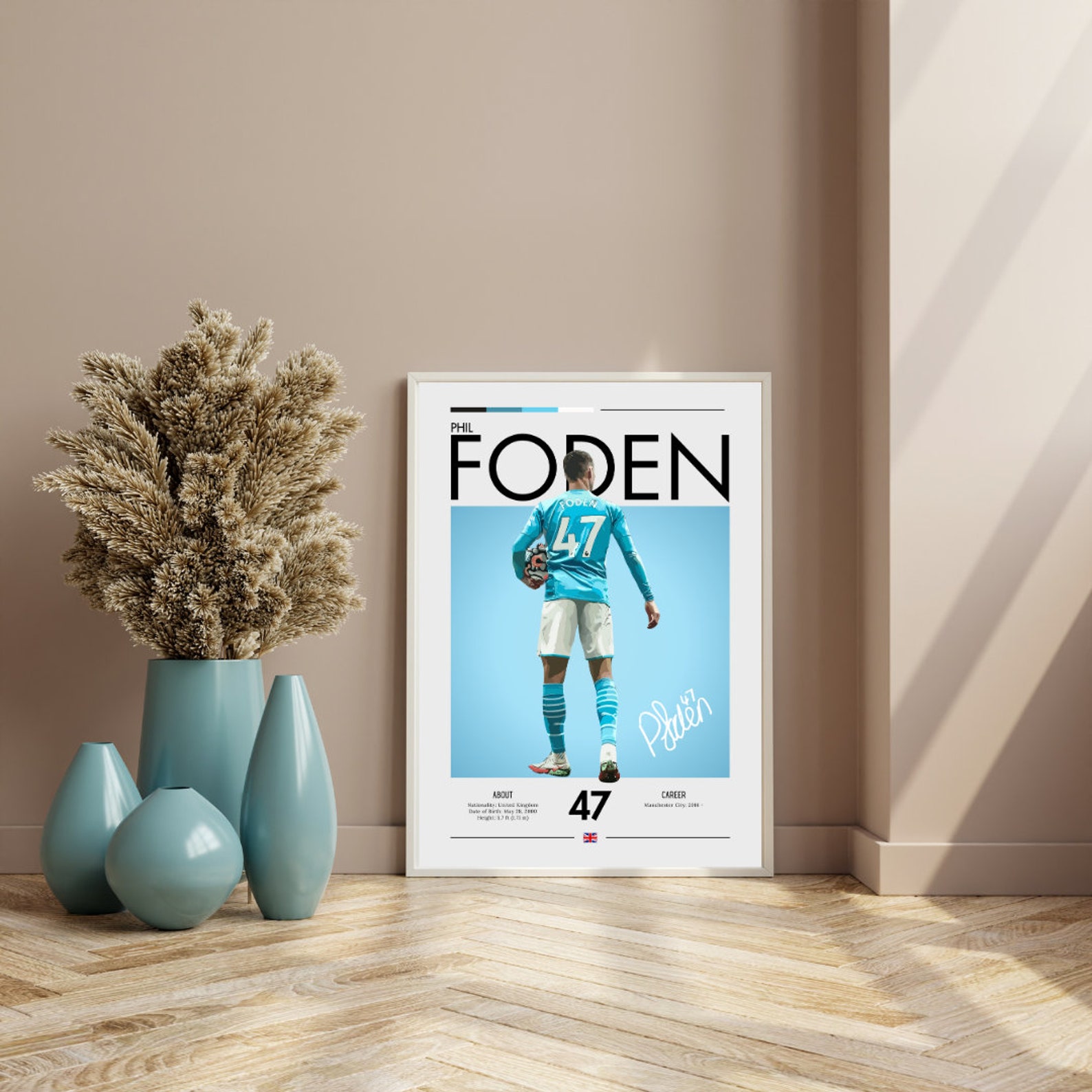 Phil Foden Poster, Victory Poster, France, Soccer Phil England Poster ...