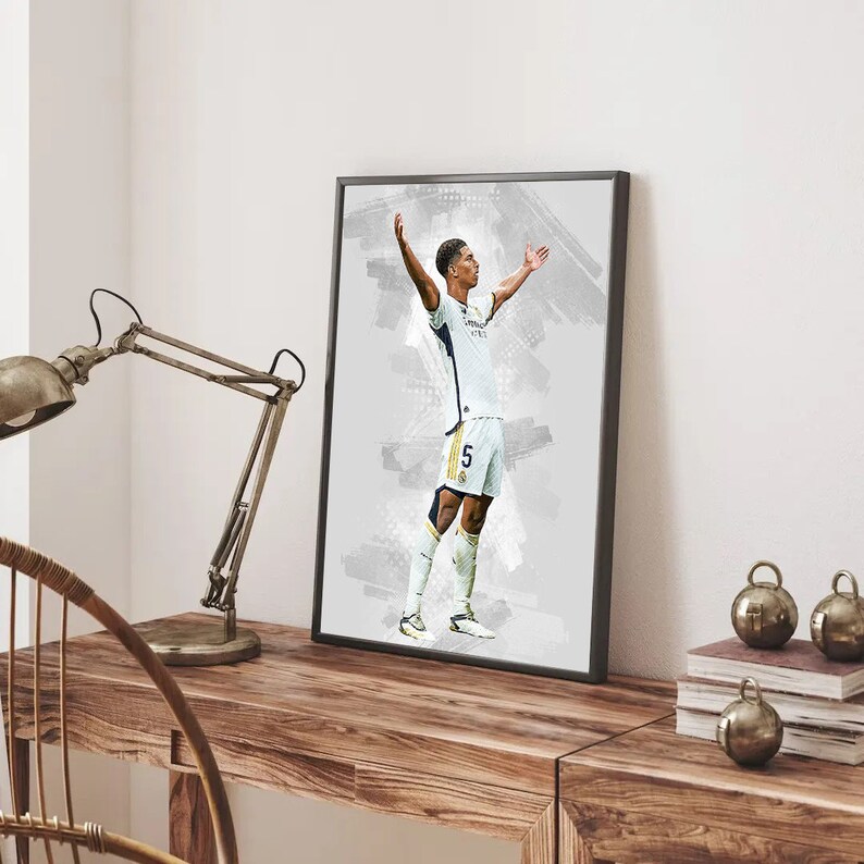 Jude Bellingham VICTORIOUS Poster, Real Madrid, Champion, Matt Poster ...