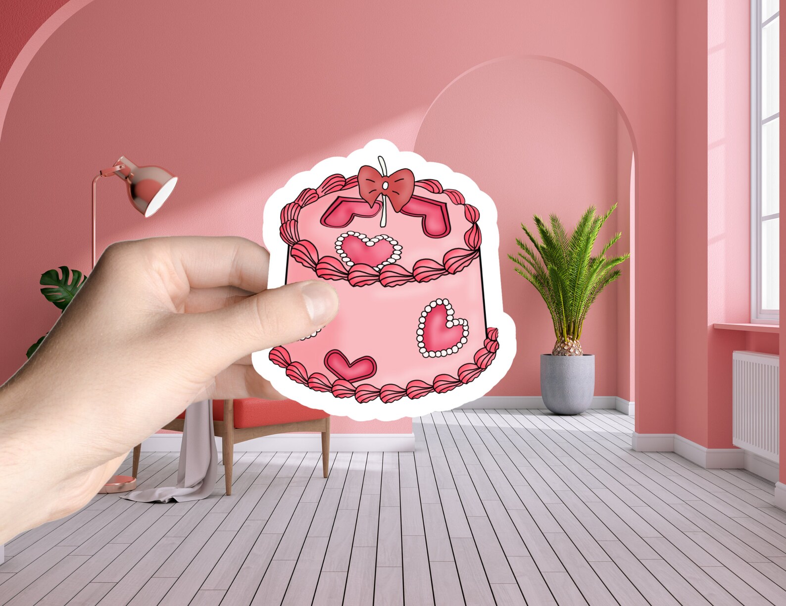 Cake Digital Sticker Printable Sticker Cute Art Small - Etsy