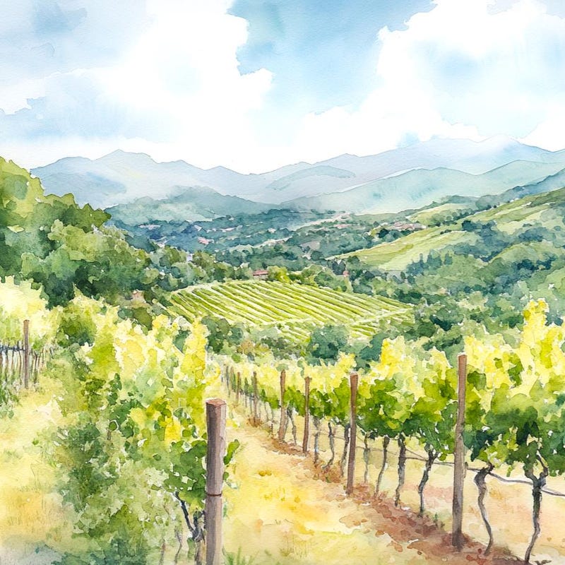 Vineyard Art - Etsy