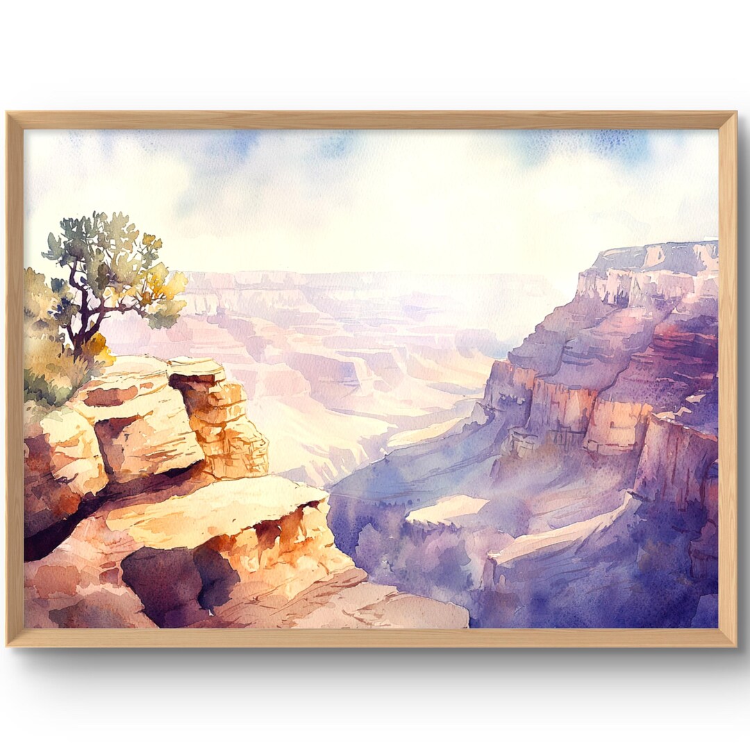 Grand Canyon Art Print Arizona Landscape Poster - Etsy