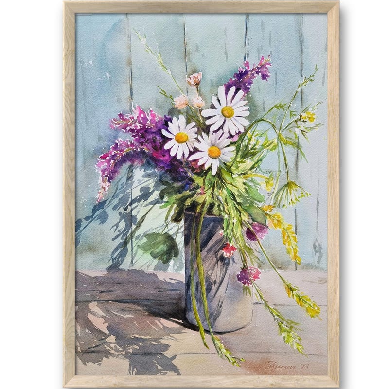 Daisy Wall Art - Etsy