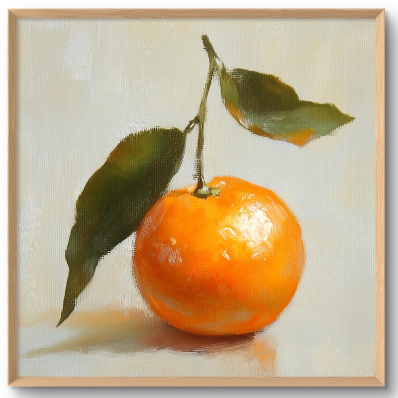 Orange Modern Art - Etsy