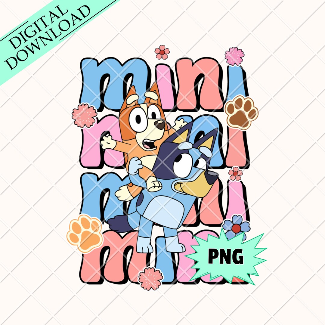 Bluey and Bingo Mini Only Digital Png Friend Bluey Png Bingo - Etsy Canada