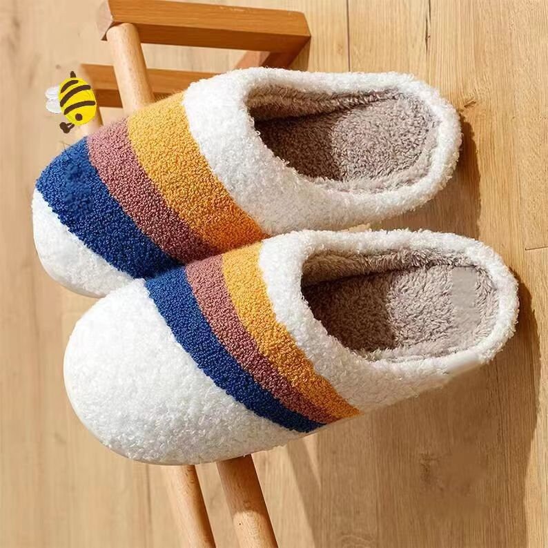 Boho Rainbow Slippers, 80s Rainbow Slippers sold by Lishe Snitch | SKU ...