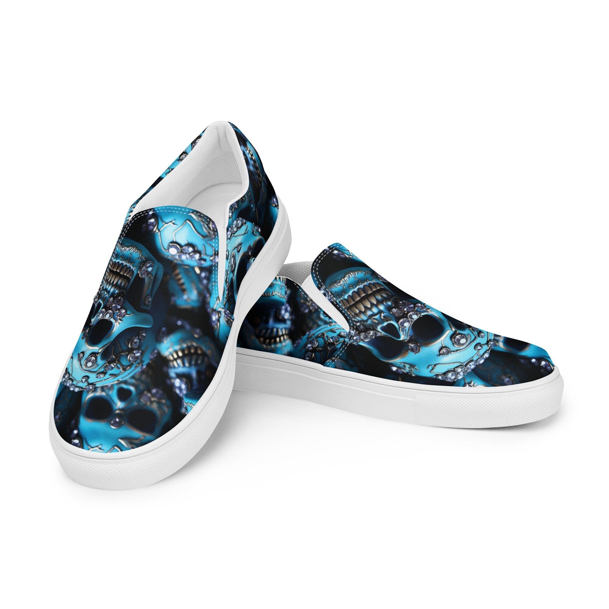 Draven Skull Fuzzy Slippers