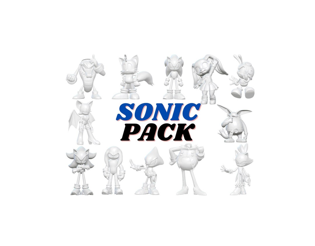 Sonic 13 Models, Figure Pack 3D Print, STL Pack, High Quality 3D ...