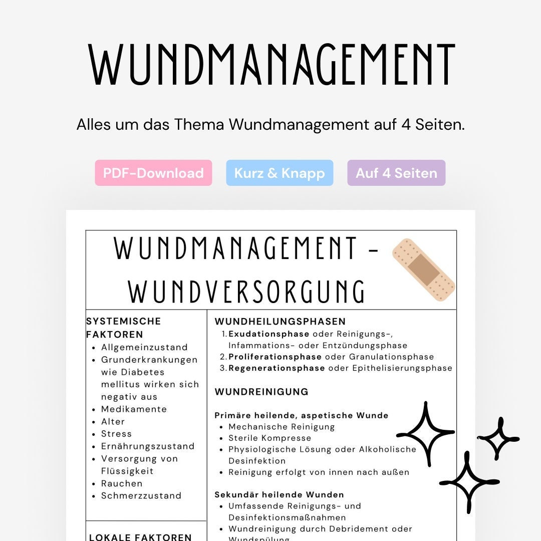 Learning Notes for Wound Management/wound Care Learning Notes and Notes ...