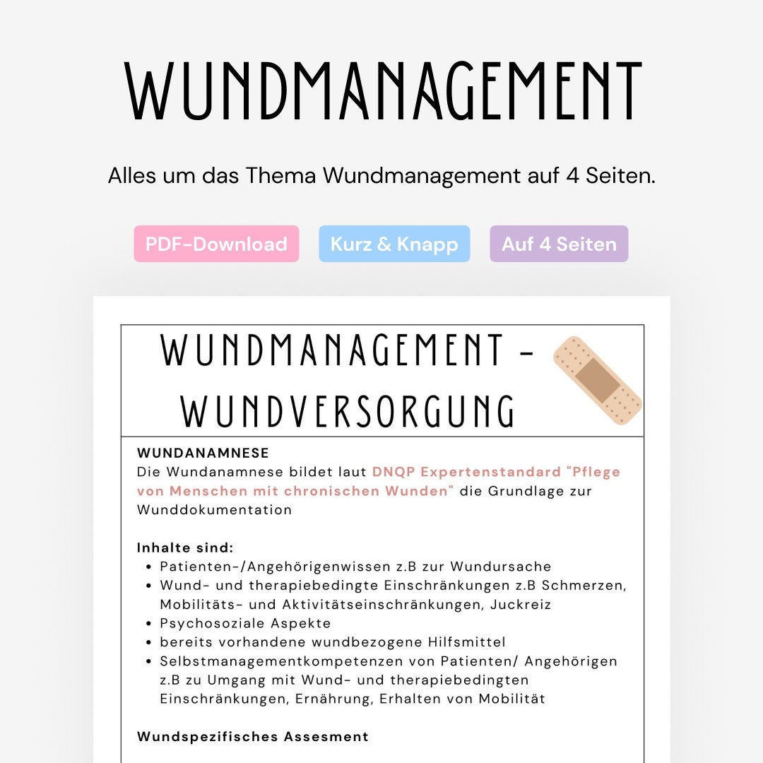 Learning Notes for Wound Management/wound Care Learning Notes and Notes ...