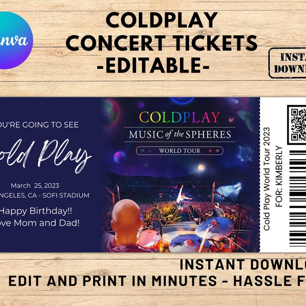 Coldplay - Etsy