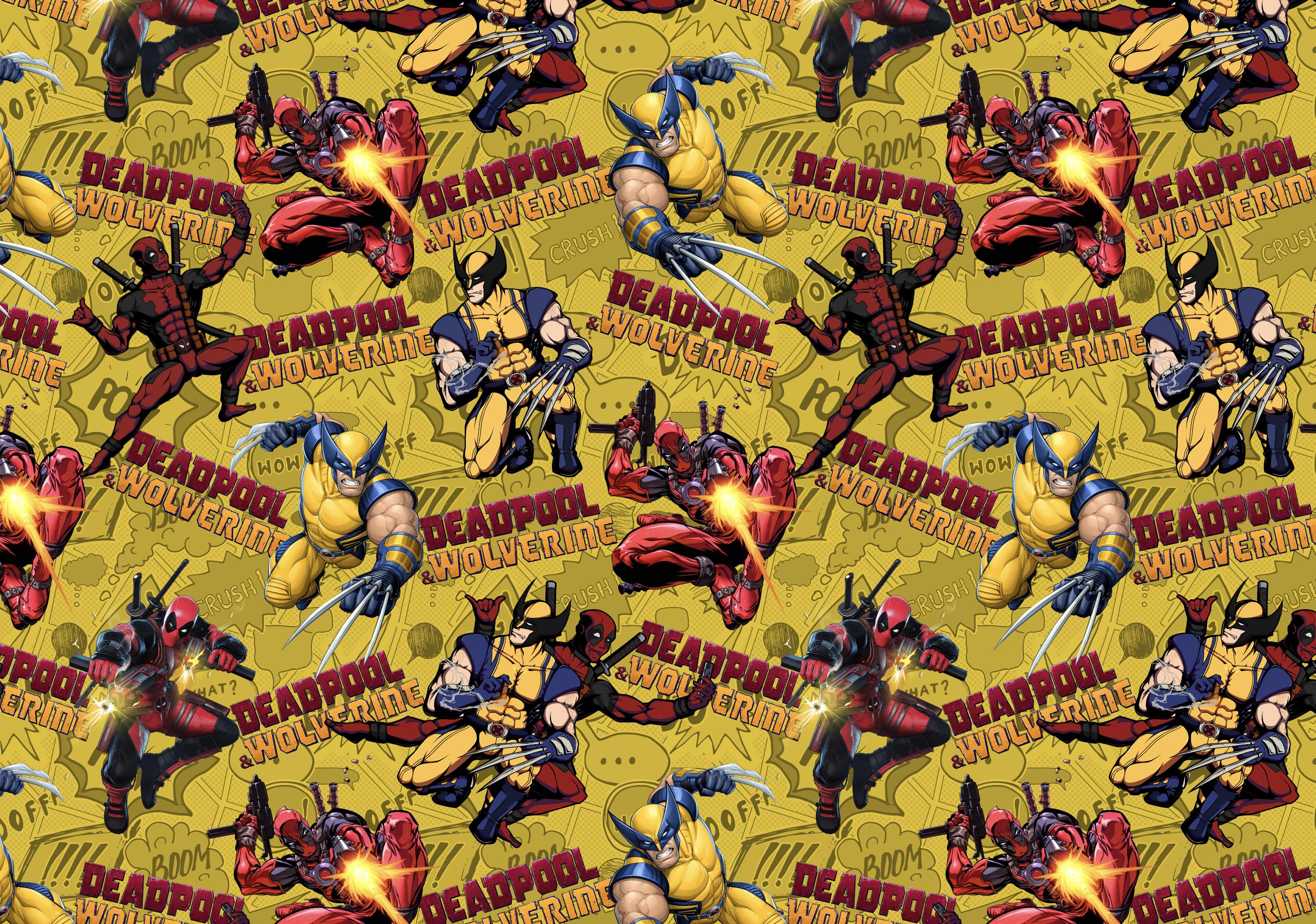 Deadpool & Wolverine Digital Paper: Seamless Patterns, 12x12 Inches - Etsy
