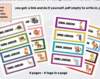 Editable Classroom Desk Name Tags Student Desk Name Labels - Etsy