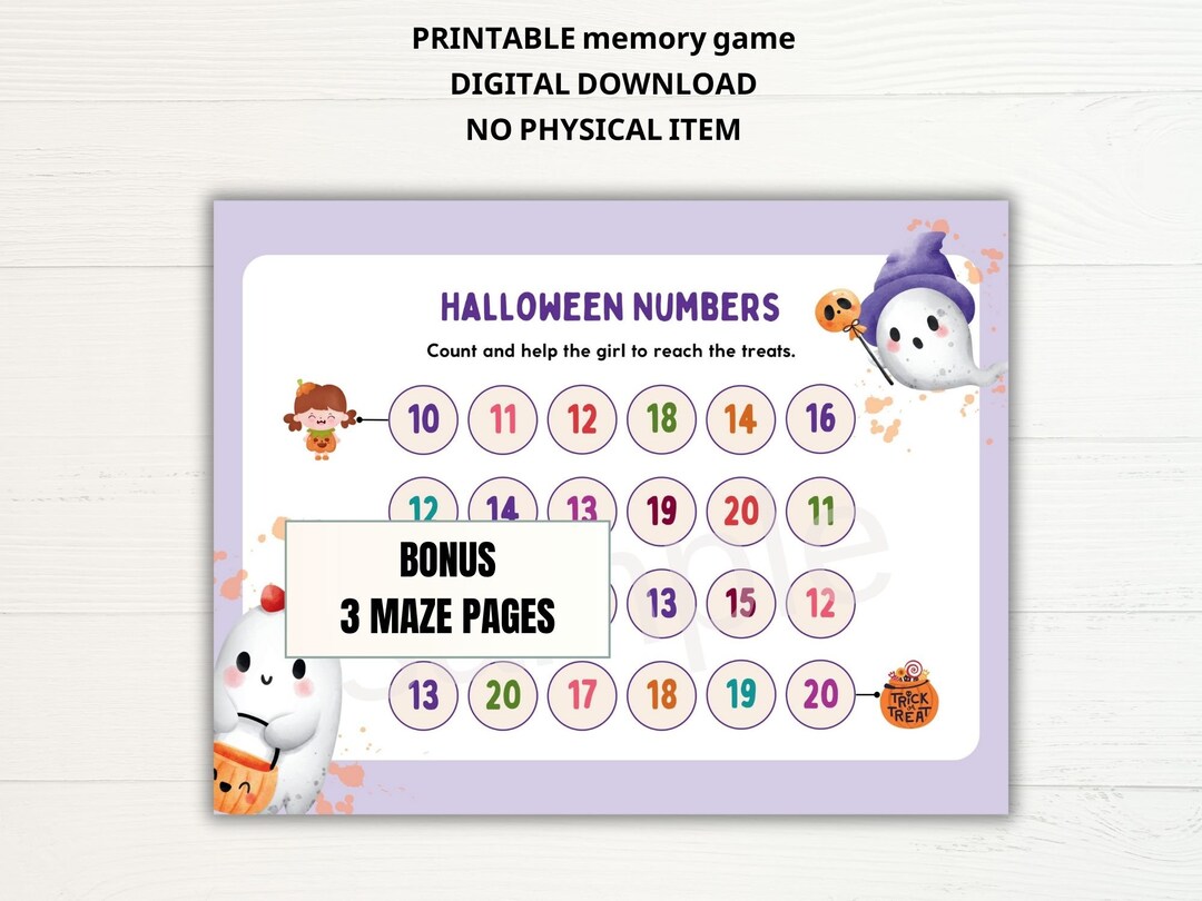 Numbers Learning, Matching Games Preschool Activities for Kindergarten ...