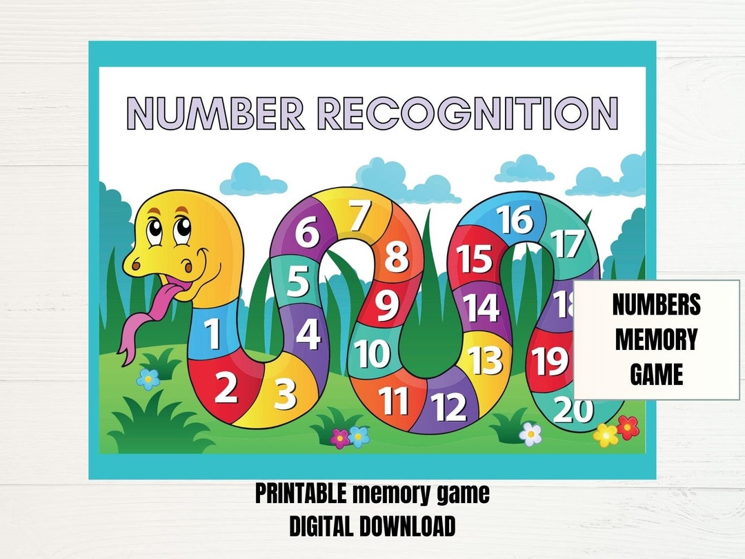 Preschool Numbers Games, Matching Games Preschool Activities for ...