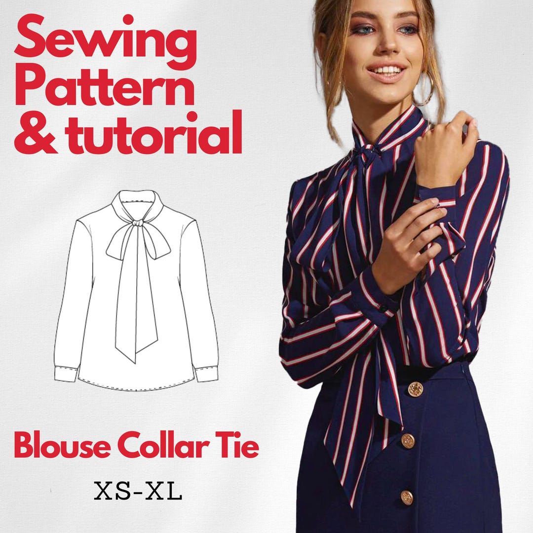 Blouse Sewing Pattern, XS- XL, Top Blouse Pattern PDF, Loose Blouse ...
