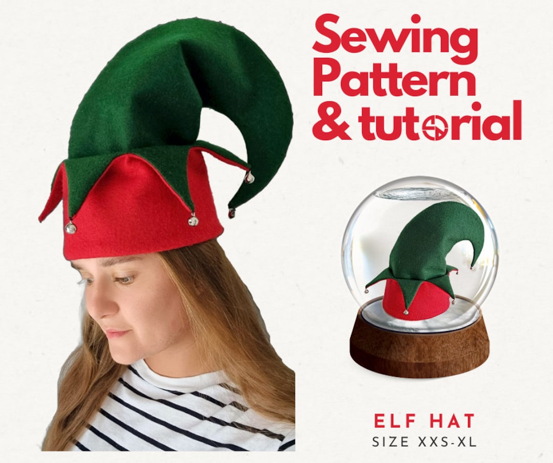 Christmas Elf Hat Sewing Pattern, DIY Costume (PDF Download) - Etsy