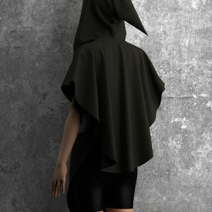 Medieval Hooded Cloak Sewing Pattern, Cape With Hood, Renaissance Dress ...