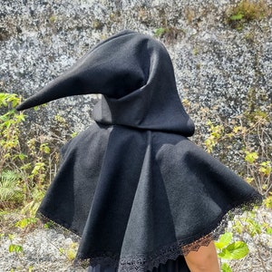 Witch Hooded Cape Pattern Sewing Pattern Hooded Sewing Pattern Cape PDF ...