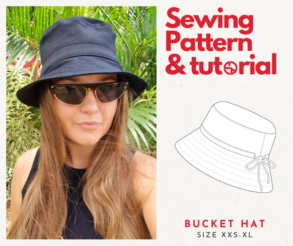 Bucket Hat Sewing Pattern Pdf Safari Hat Sewing Pattern Diy Summer
