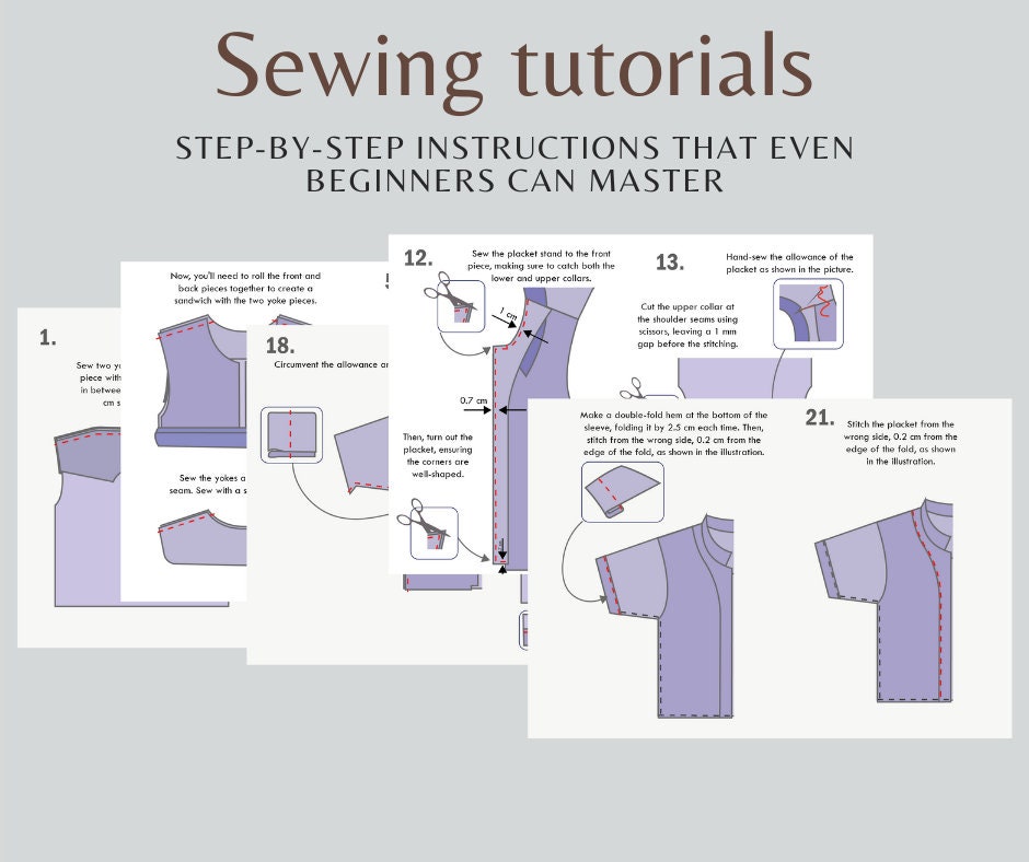 SURFSIDE SHIRT Pdf Tropical Shirt Sewing Pattern and Tutorial Hawaiian ...