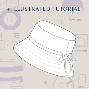 Bucket Hat Sewing Pattern PDF | Safari Hat Sewing Pattern | DIY Summer ...