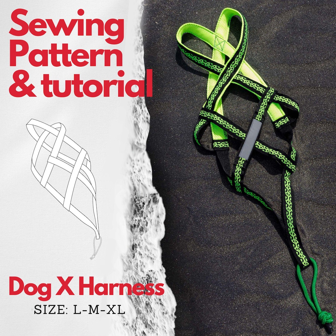 Dog Harness Sewing Pattern: DIY Bikejoring Sledding Harness (PDF) - Etsy