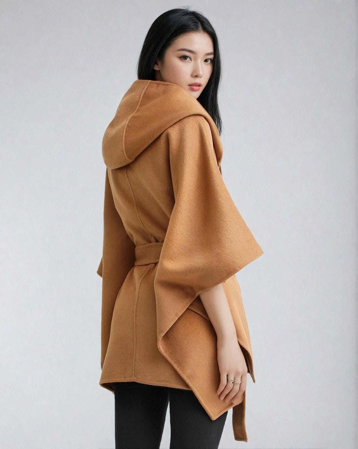Oversized Hooded Cape Sewing Pattern: Easy DIY Wrap Coat (PDF) - Etsy
