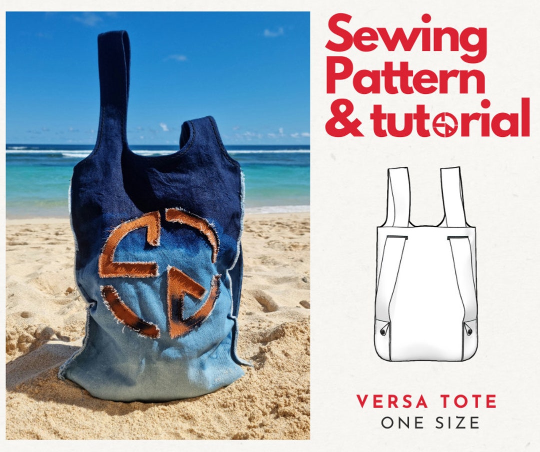 Denim Bag, Casual Bag Pattern, Canvas Bag With Pockets, Canvas Tote Bag ...