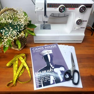 Sailor Hat Sewing Pattern PDF | Unisex Beret Style Hat | Xxs–xl Sizes | DIY Nautical Hat ...