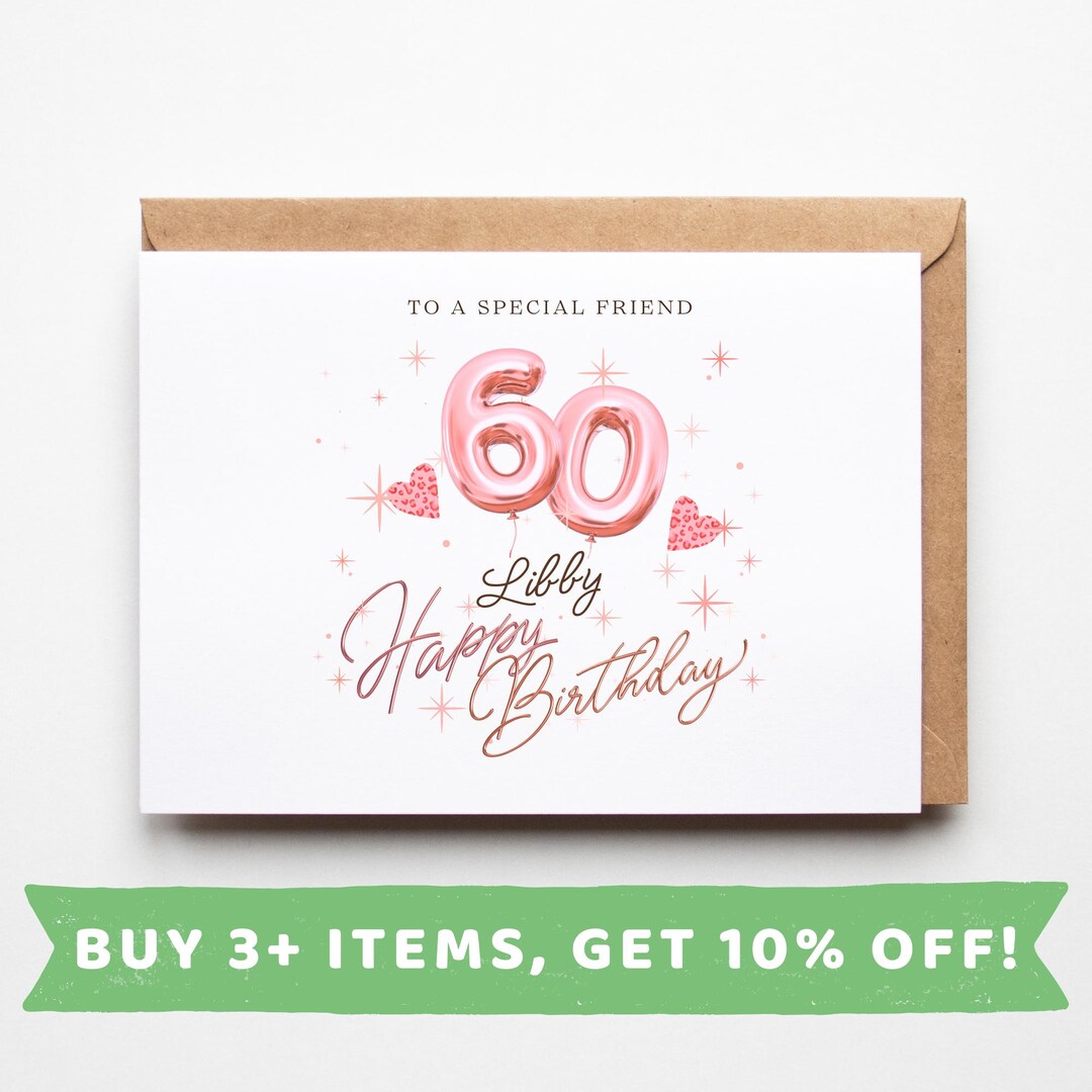 Friend 60th Birthday Card Friend 60th Birthday Cards Friend 60th ...