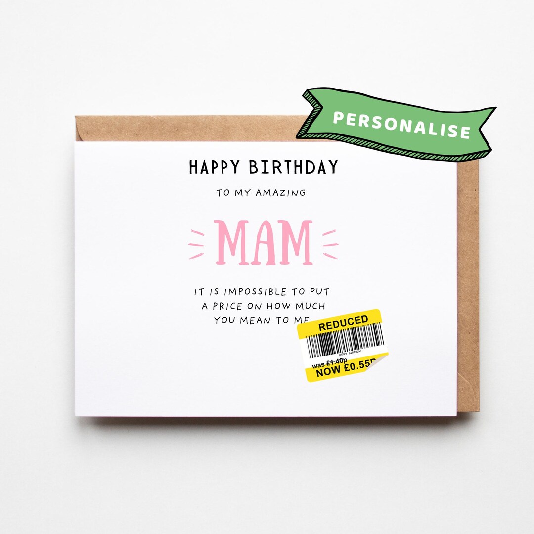 Mam 80th Birthday Card Mam 80th Birthday Cards Mam 80th Birthday Gift ...