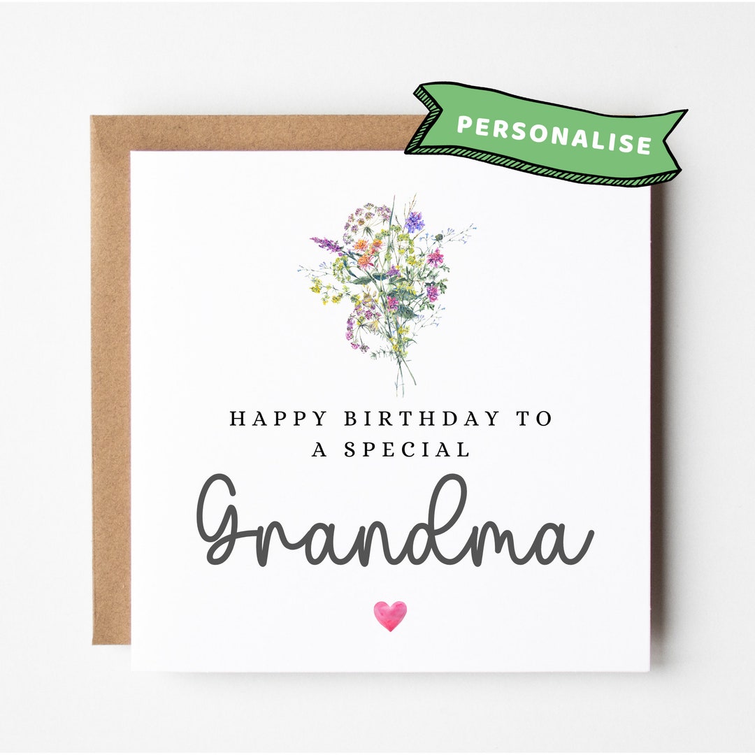 Grandma Birthday Card Grandma Birthday Cards Grandma Birthday Gift ...