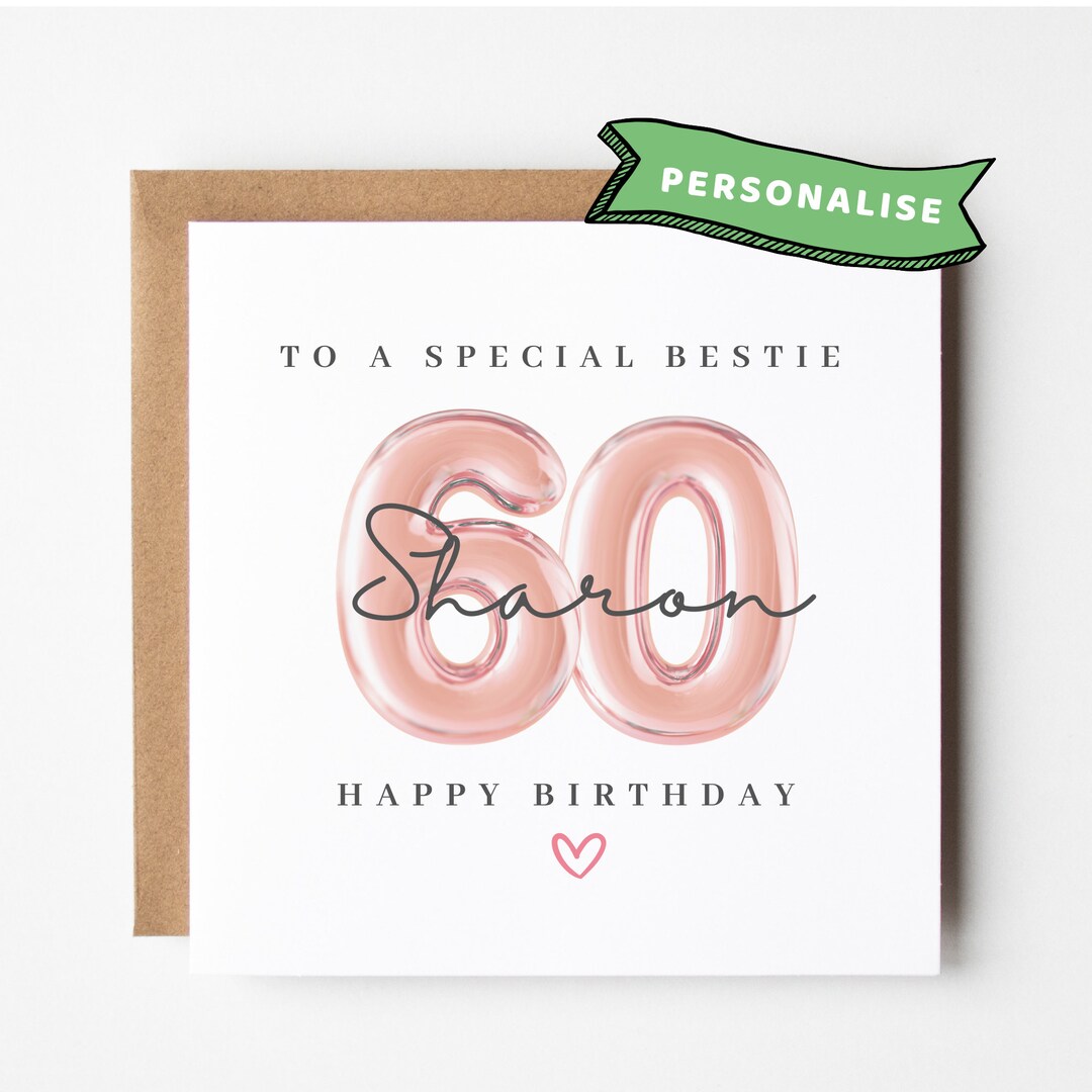 Friend 60th Birthday Card Friend 60th Birthday Cards 60th Birthday Gift ...