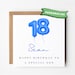 Personalised 18th Birthday Card for Son 18th Birthday Cards Son 18 Card ...