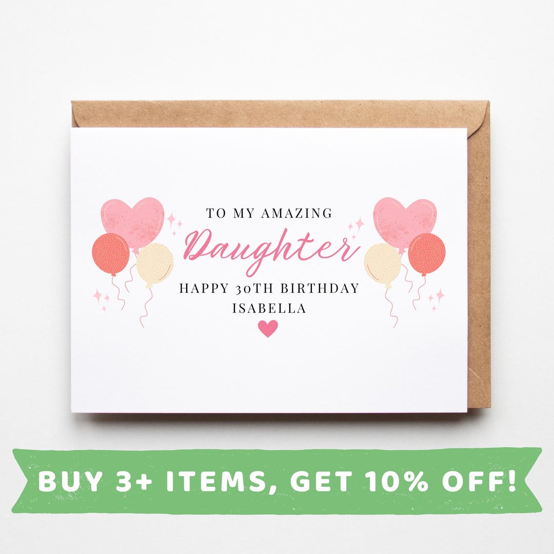 Daughter 30th Birthday Card Daughter 30th Birthday Cards Daughter 30th ...