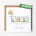 Personalised Birthday Card for Boy Age 2 Second Birthday Card 2nd ...